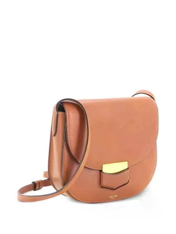 Celine Trotteur Calfskin Small Crossbody Bag - Brown