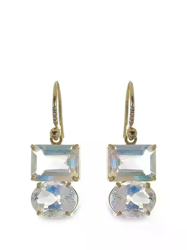 Irene Neuwirth Gemmy Gem Moonstone And Diamond Earrings