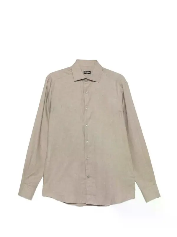 Zegna Button-up Long-sleeves Shirt - Neutrals
