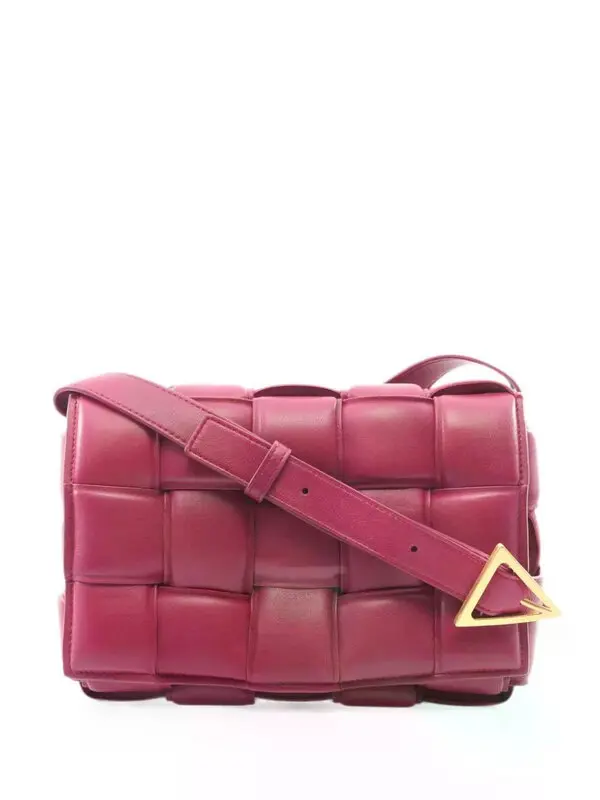 Bottega Veneta 2012-2026 Nappa Intrecciato Padded Cassette Crossbody Bag - Purple