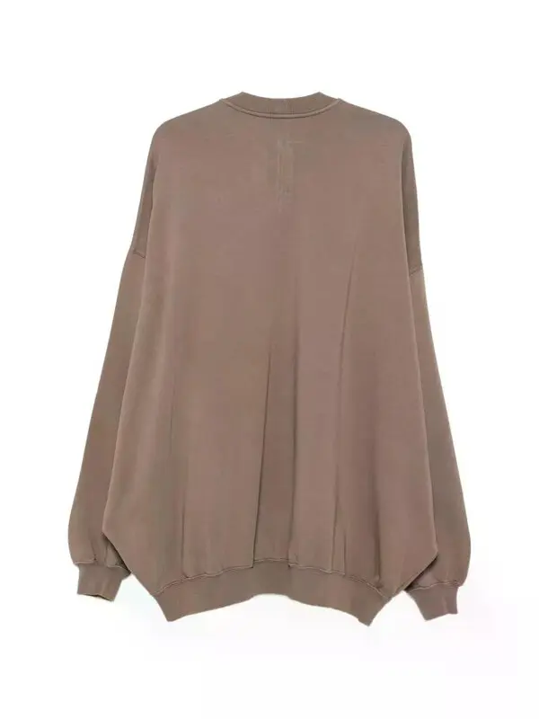 Rick Owens Crewneck Long Sleeve Sweatshirt - Brown