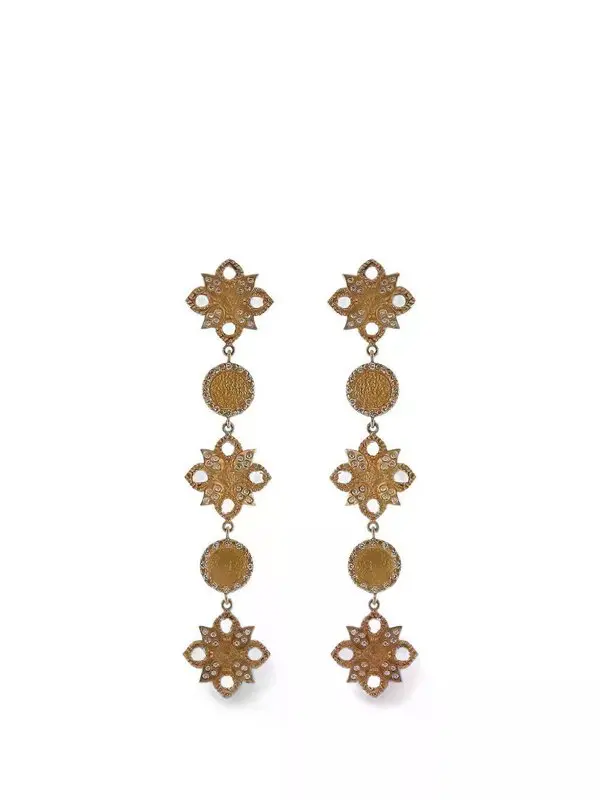 Coomi Trinetra Diamond Drop Earrings In 20k Yellow - Gold