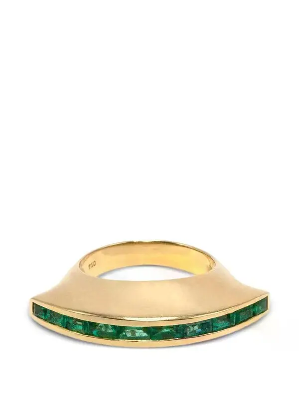 JENNA BLAKE Eclipse Emerald Ring - Gold