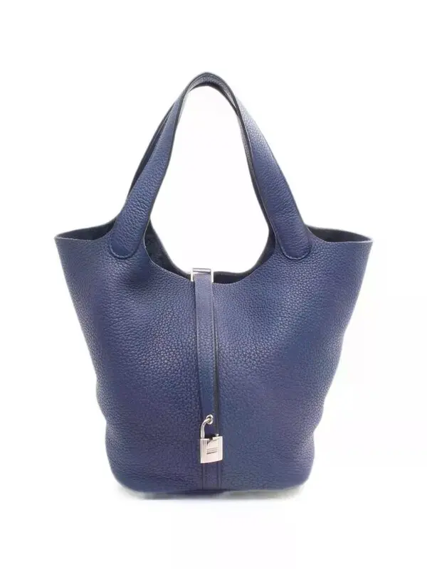 Hermès 2019 Clemence Picotin Lock 22 Handbag - Blue