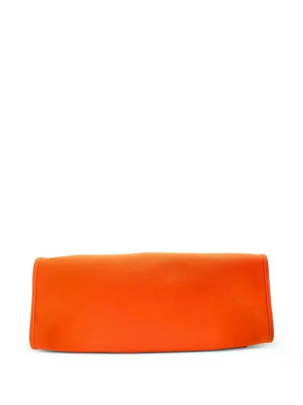 Hermès Herbag Zip Leather And Toile 39 Satchel - Brown
