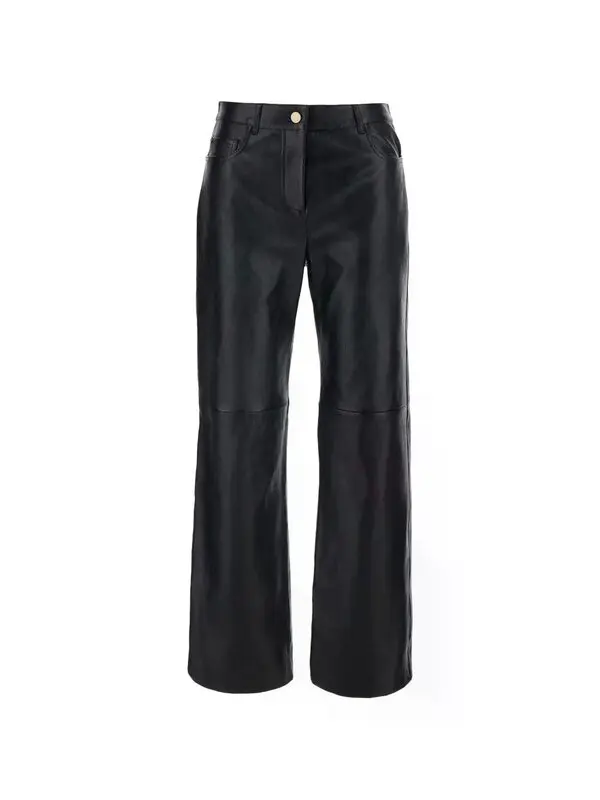 Max Mara Wide-leg Leather Trousers