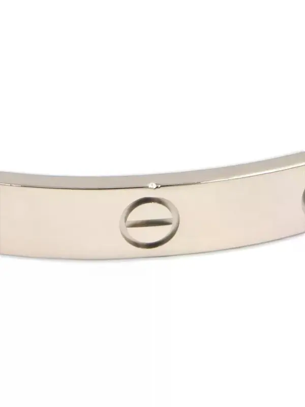 Cartier 18k White Gold Love Open Bangle