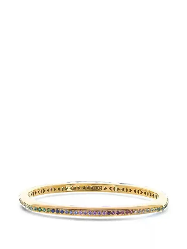 FULLORD Ghost Rainbow-sapphire Bracelet In 18k Yellow