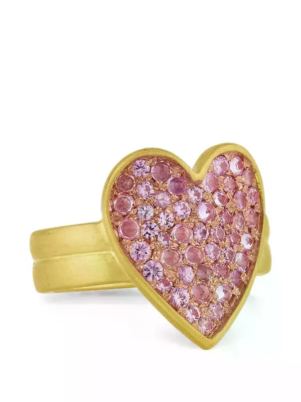 LEIGH MAXWELL Sapphire Heart Ring