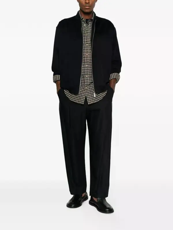 Emporio Armani Gingham-check Long-sleeve Shirt