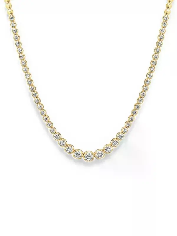 JENNIFER MEYER Graduated Diamond Tennis Necklace