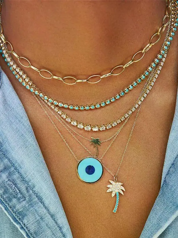 JENNIFER MEYER Graduated Diamond Tennis Necklace