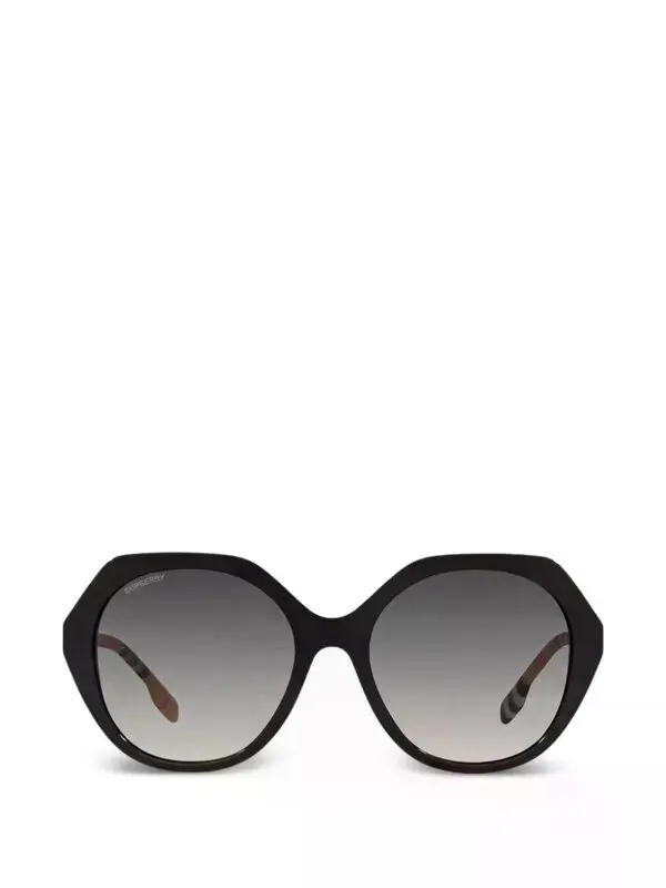 Burberry Geometric Frame Sunglasses - Black