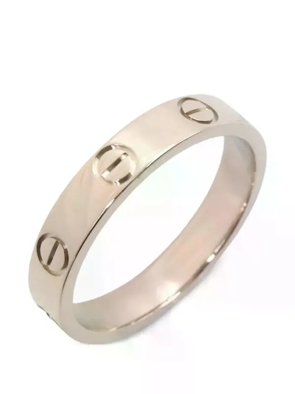 Cartier 18k White Gold Love Ring - Silver
