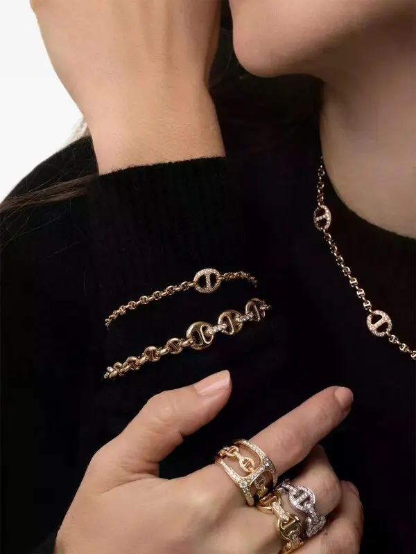 Hoorsenbuhs 18k Yellow Diamond Open-link Bracelet - Gold