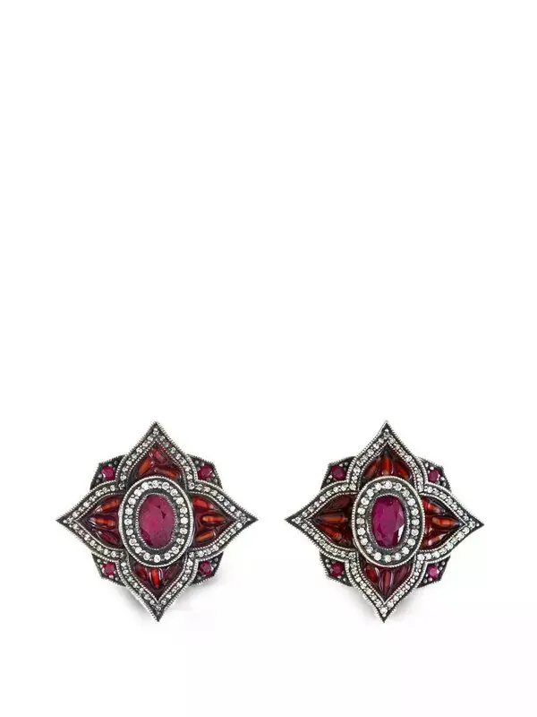SEVAN BIÇAKÇI Ruby And Diamond Earrings - Gold