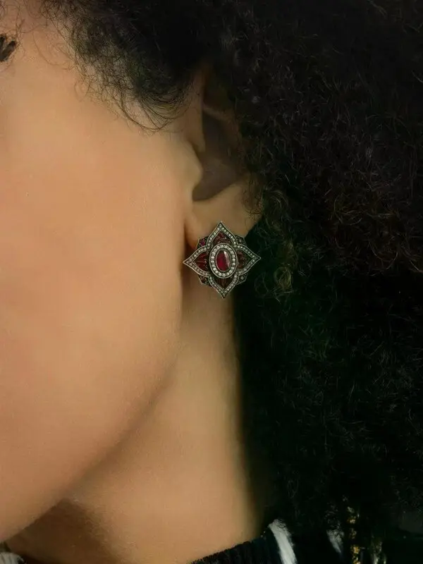 SEVAN BIÇAKÇI Ruby And Diamond Earrings