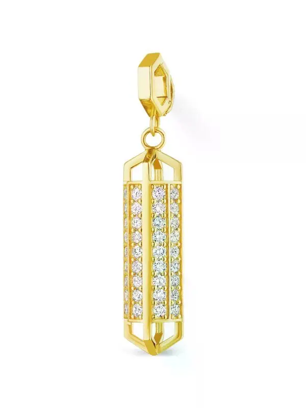 CADAR 18k Yellow Pavé-set Diamond Pendant - Gold