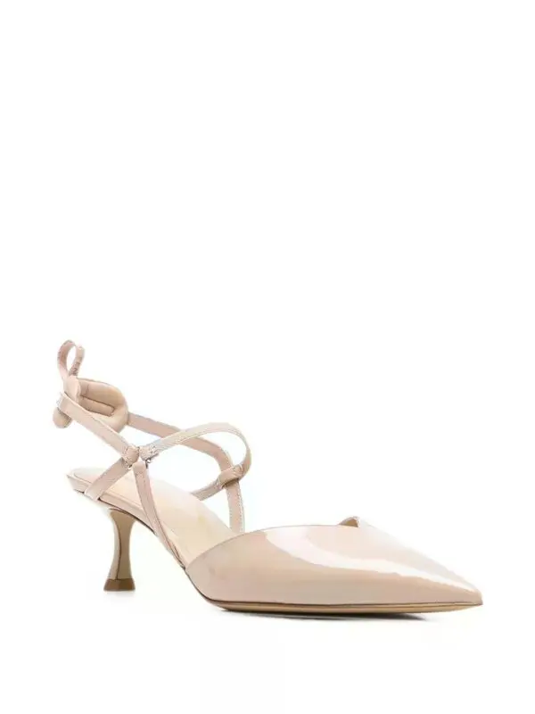 Fendi Pointed-toe Slingback Pumps - Pink