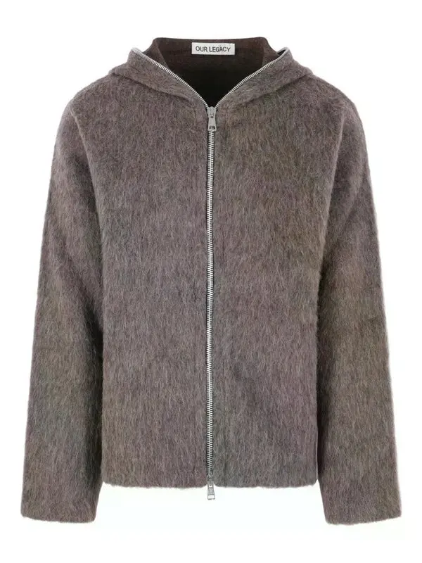 Our Legacy Hooded Zipped Cardigan - Neutrals