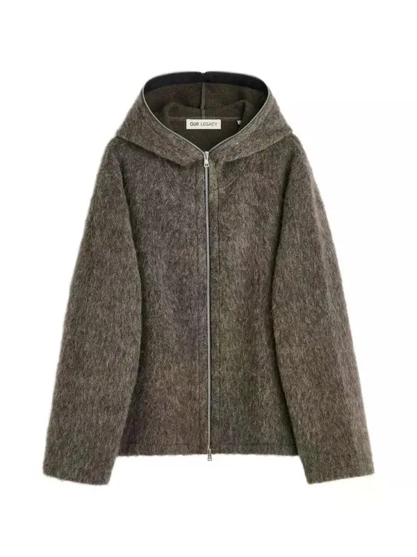 Our Legacy Hooded Zipped Cardigan - Neutrals