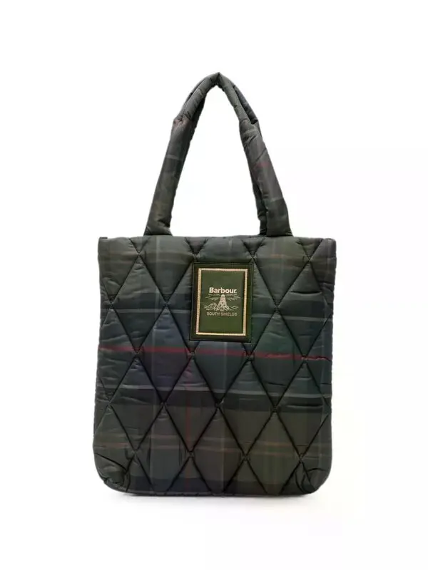 Barbour Arlene Tartan Quilted Tote Bag