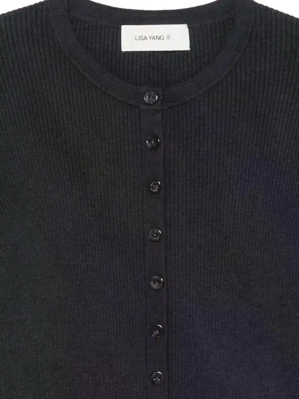 LISA YANG Airi Half-button Sweater