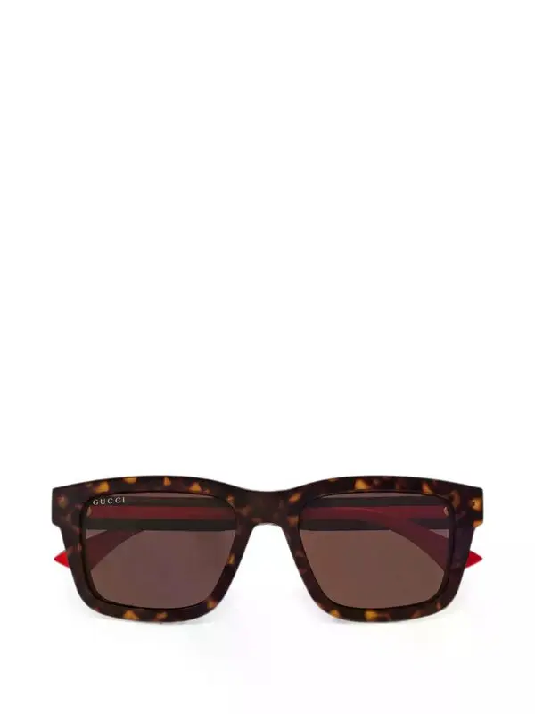 Gucci Tortoiseshell-effect Square-frame Sunglasses