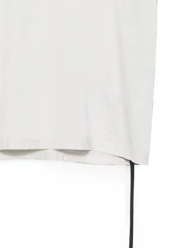 Rick Owens Ribbed-trim Strap-detail T-shirt
