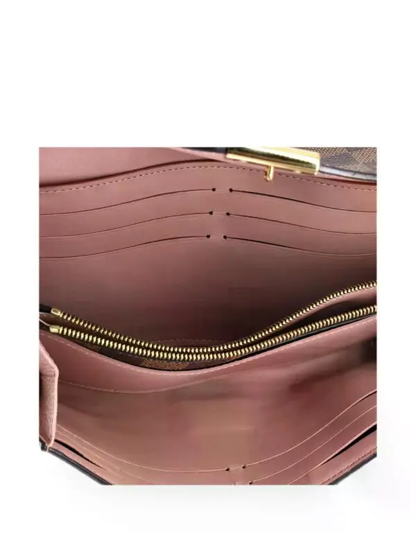 LOUIS VUITTON Croisette Chain Wallet Damier Crossbody Bag - Brown