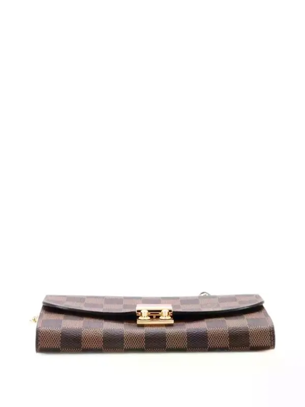 LOUIS VUITTON Croisette Chain Wallet Damier Crossbody Bag - Brown