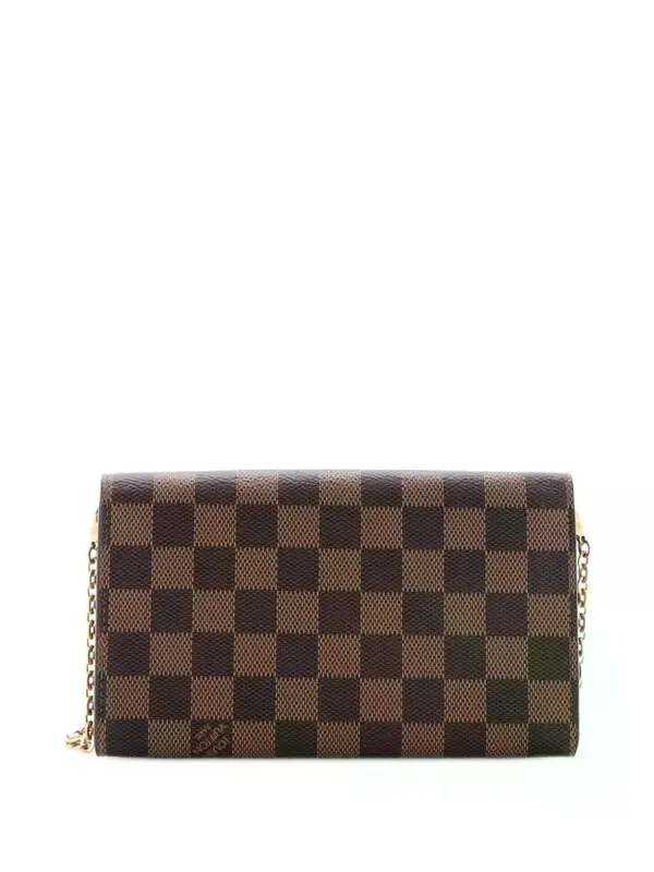 LOUIS VUITTON Croisette Chain Wallet Damier Crossbody Bag - Brown