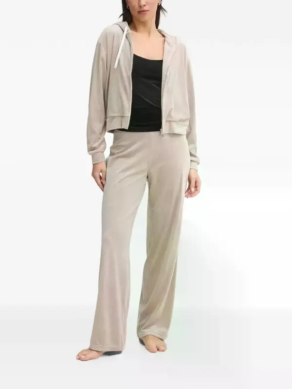 Juicy Couture Logo-waistband Ribbed Trousers