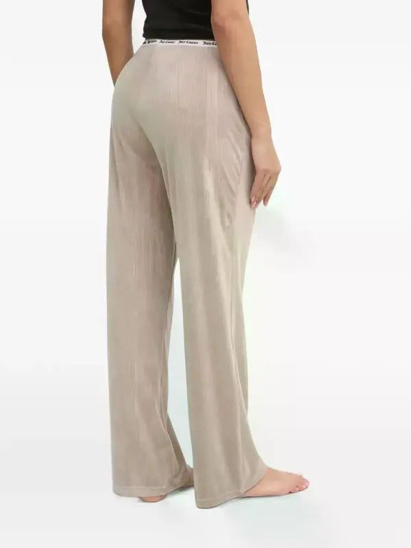 Juicy Couture Logo-waistband Ribbed Trousers