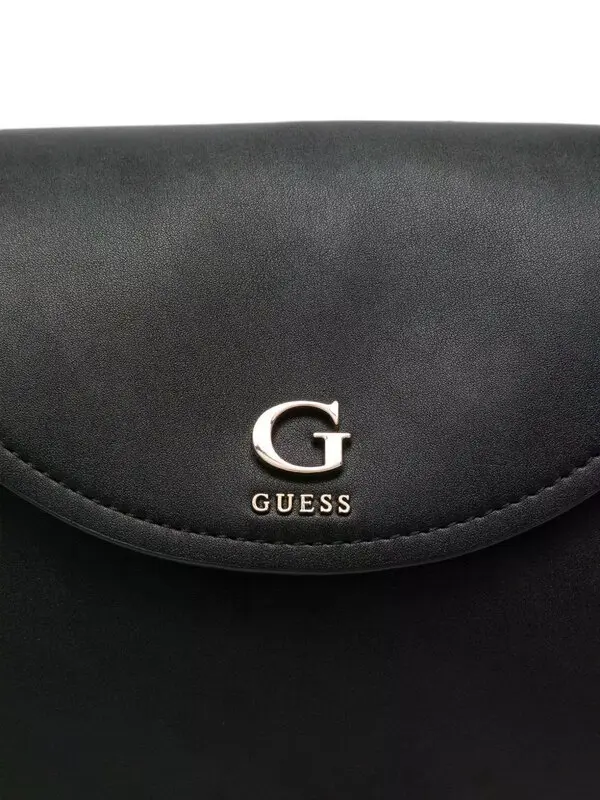 Guess Coleen Logo-plaque Leather Shoulder Bag