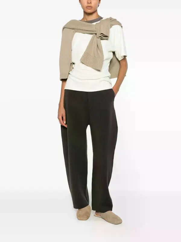 LISA YANG Wrenda Seam-detail Straight-leg Trousers