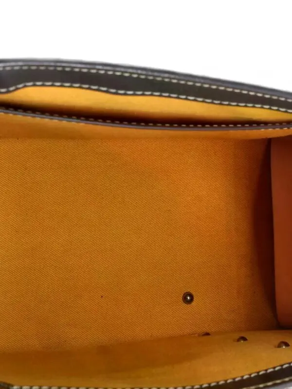 Goyard Saigon Top Handle Bag Coated Canvas With Leather Pm Satchel