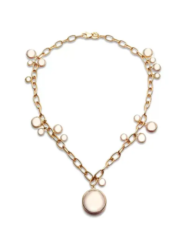 Goshwara Mischief Moonstone Necklace - Gold