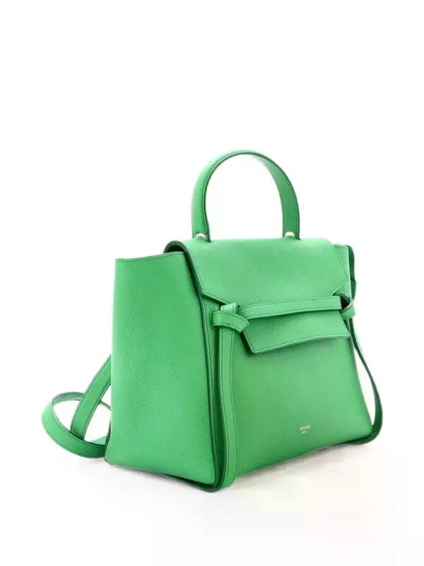 Celine Belt Bag Textured Leather Micro Satchel