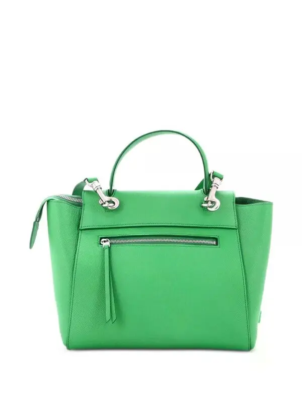 Celine Belt Bag Textured Leather Micro Satchel - Green