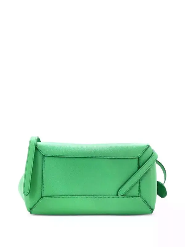 Celine Belt Bag Textured Leather Micro Satchel - Green