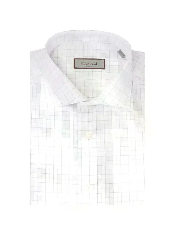 Canali Check-pattern Cotton Shirt