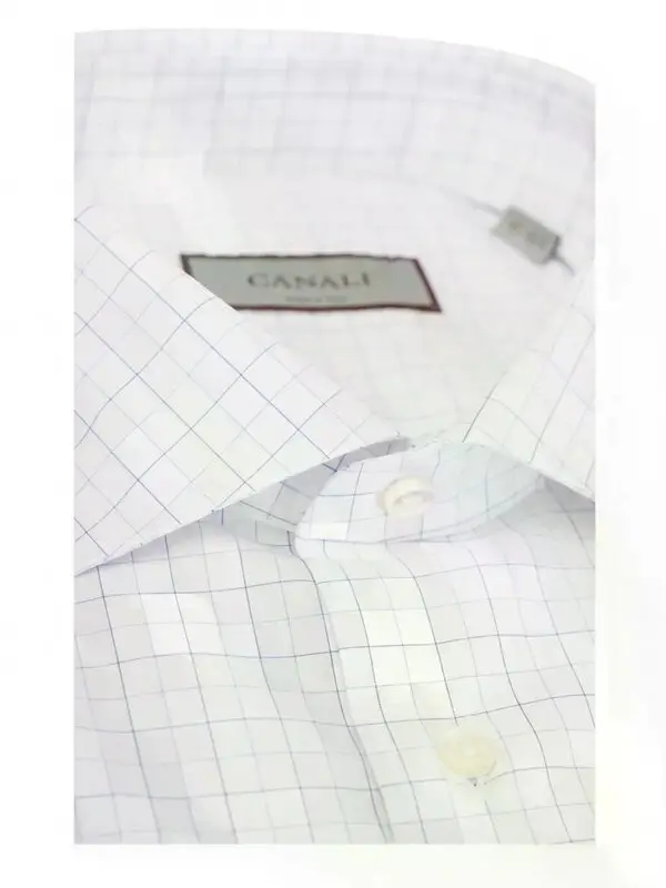 Canali Check-pattern Cotton Shirt