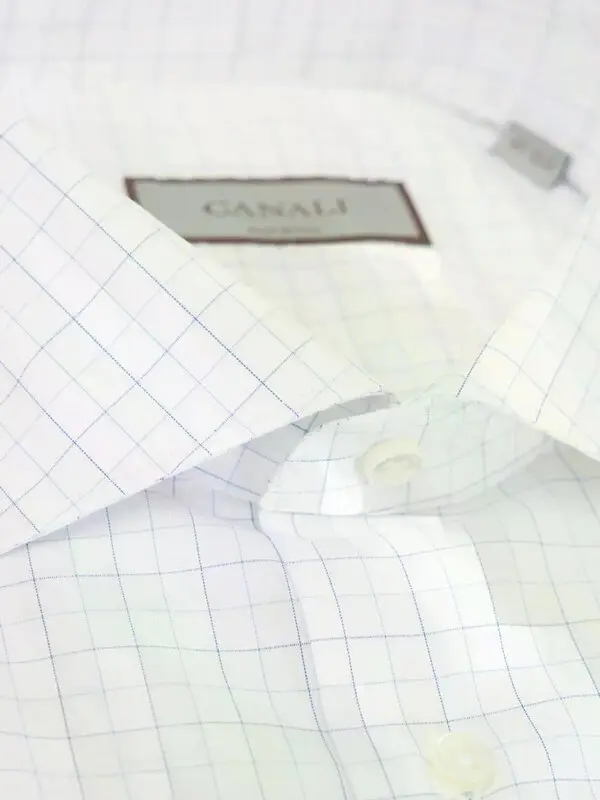 Canali Check-pattern Cotton Shirt