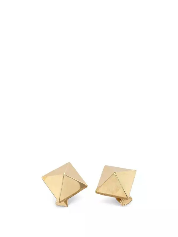 ALETTO BROTHERS Pyramid Stud Earrings In 18k Yellow - Gold