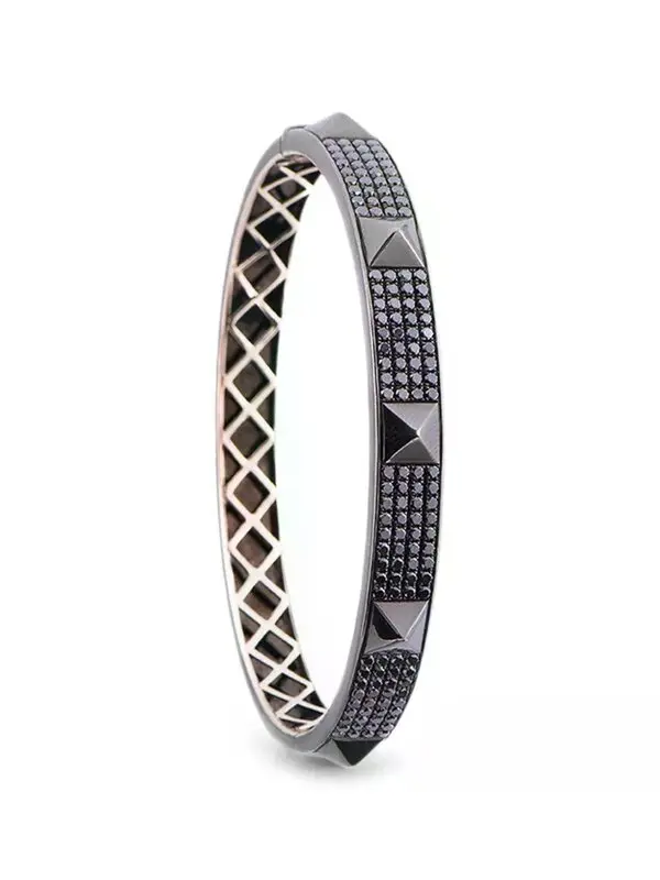 STEFERE 18k White Gold Diamond Bangle