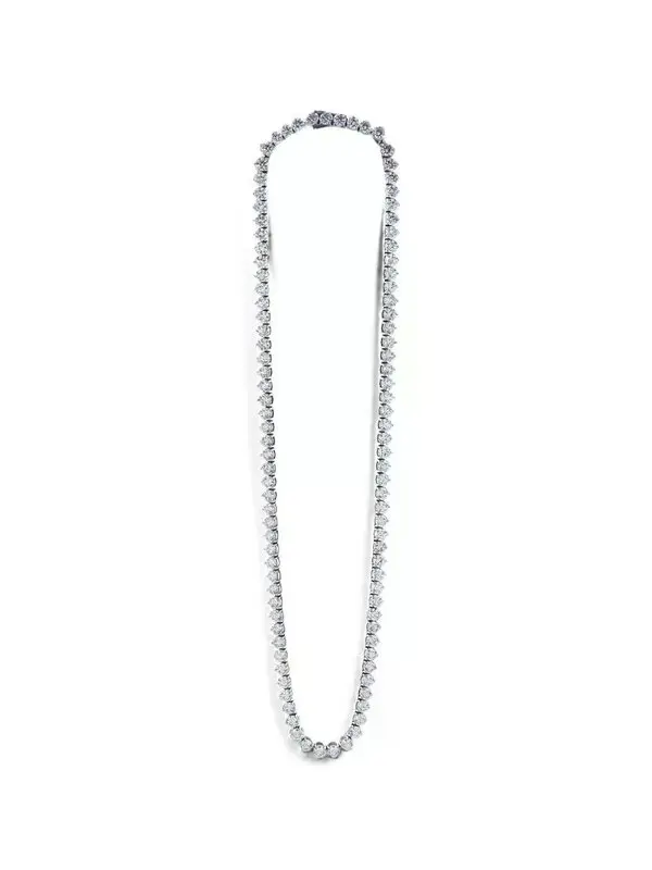 WITH LOVE 14k White Gold Lab-grown Diamond Tennis Necklace