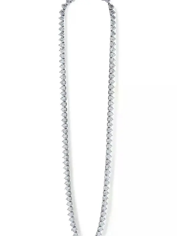 WITH LOVE 14k White Gold Lab-grown Diamond Tennis Necklace
