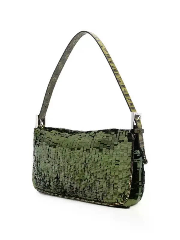 Fendi Baguette Sequin-embellished Shoulder Bag