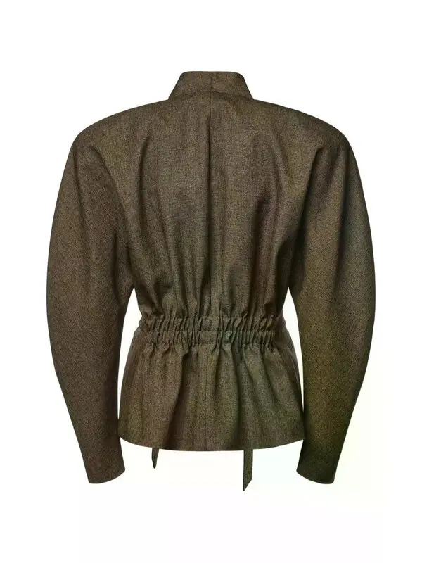 Andamane Margaux Belted Puff-sleeve Jacket